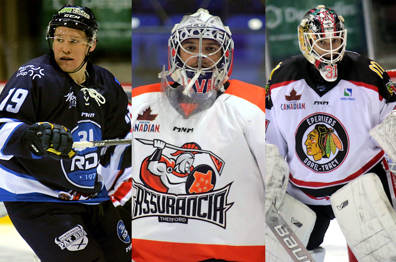 Maxime St-Cyr, Étienne Marcoux et Domenic Graham sont les joueurs du ...