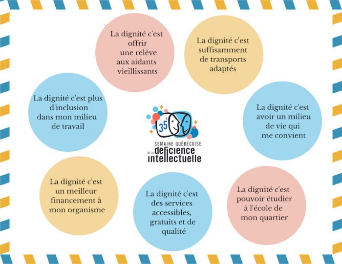 « La dignité » est le thème de la Semaine Québécoise de la Déficience ...