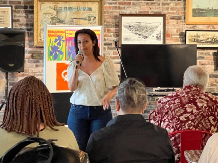 Dans le cadre de la tournée Nouveau Québec, la députée Ruba Ghazal s ...