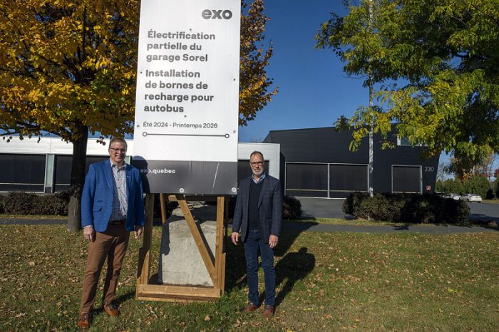 Début des travaux d'électrification du garage Sorel d’Exo | SorelTracy ...