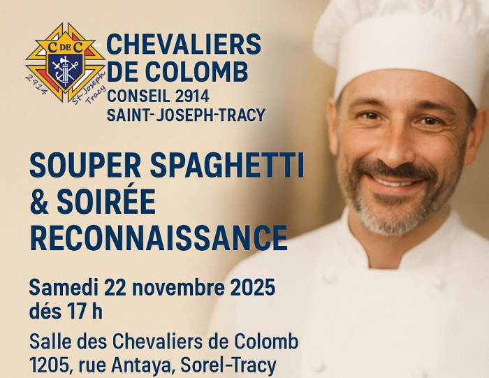 Les Chevaliers de Colomb du Conseil 2914 tiendront leur souper ...