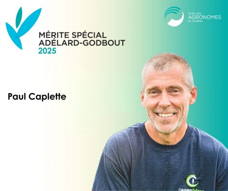 Paul Caplette honoré au Gala de l'Ordre des agronomes du Québec ...
